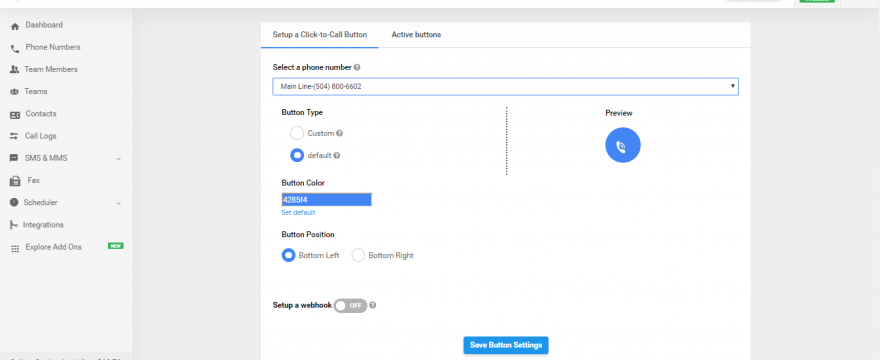 Add Click To Call & Request Call Back Button on your website | JustCall