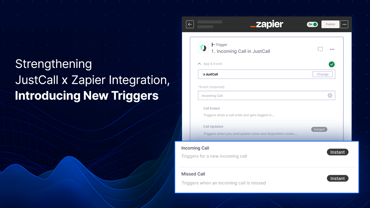 Leveraging New Zapier Triggers to Seize Every Call and Opportunity | JustCall Blog