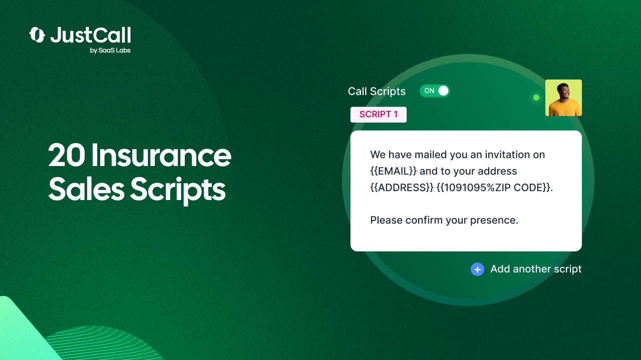 20 Insurance Sales Script Samples That Work | JustCall Blog