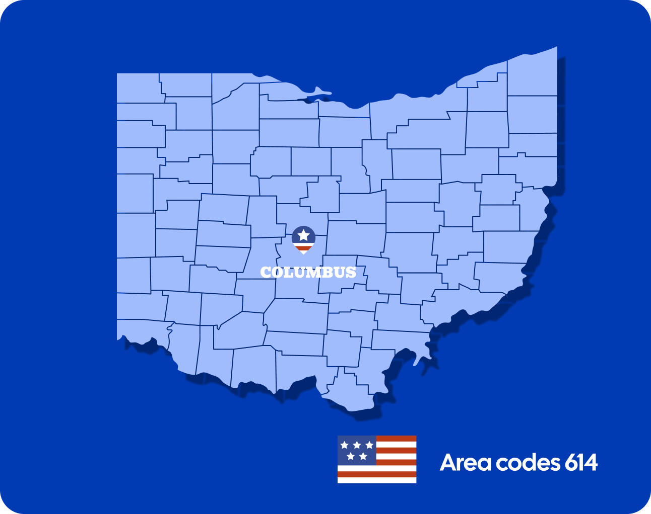 Columbus, Ohio Area Code 614 Phone Number