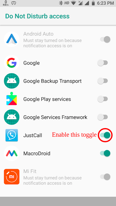 Android App Update V49 Mute Notifications During Ongoing Call Justcall Cloud Phone System